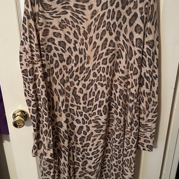white birch | Sweaters | White Birch Leopard Print Duster | Poshmark